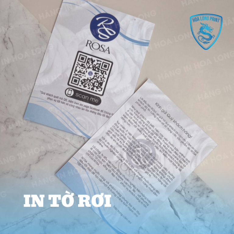 In tờ gấp độc đáo tại In Hoa Long: tăng hiệu quả tiếp thị cho doanh nghiệp