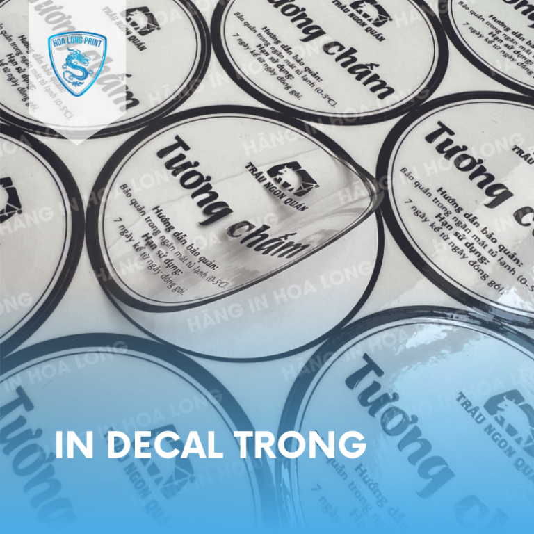 Xưởng in decal trong suốt giá gốc, in rẻ lấy ngay tại Hà Nội