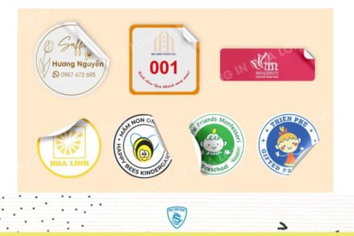 In sticker theo yêu cầu miễn phí thiết kế tại Hà Nội - In Hoa Long