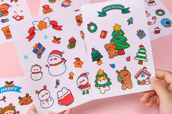 Tăng sức hút mùa lễ hội với mẫu sticker Noel độc đáo